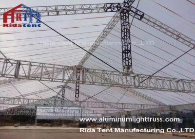 China 15m by 18m Black Color Aluminium Alloy Truss For Trade Show Outdoor Events for sale