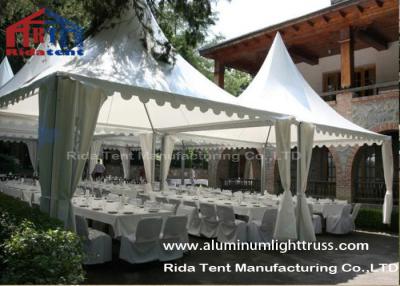 China Anodized Surface Finishing Pagoda Canopy Tent Heavy Duty With Decoration Roof Lining for sale