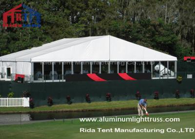 China 20m Span White White Wedding Marquee / Garden Marquee 2.6m-3.5m Eave Height for sale