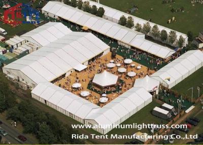 China Transparent Pvc Trade Show Truss / Wooden Floor Outside Canopy Tent for sale