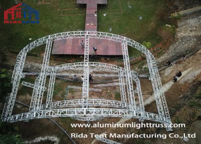 China 6082 - T6 High Hardness Curve Aluminum Light Truss , Arch Truss System for sale