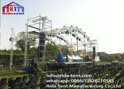 China Spigot Square Lighting Truss / Ground Support Truss System RIDATENT for sale