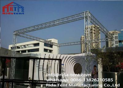 China 520x760 Mm Aluminum Spigot Truss , Stage Truss Lighting Safety Loading for sale