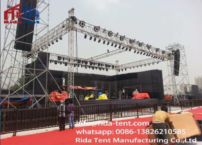 China Curved Circle Aluminum Light Truss Easy To Set Up And Remove Fabric Roof for sale