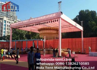 China Large Series Aluminium Roof Trusses , Curved Lighting Truss Corrosion Resistant for sale