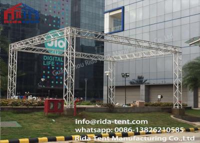 China 400 X 600mm 6082 6061 Aluminum Lighting Truss System , Line Array Truss for sale