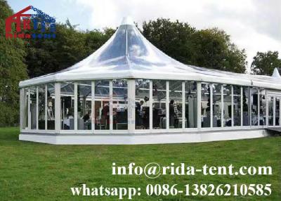China New Design Outdoor Party Tents , Luxury Clear Roof Pop Up Marquee Tent for sale