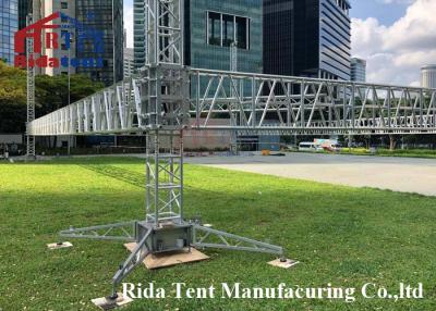 China Decoration Curved Roof Stage Truss , Custom Stage Lighting Scaffolding for sale