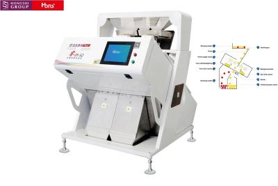 中国 PEポリ塩化ビニールPP粒状の1.2のためのAC220V/60HZ色の分類機械- 2.5T/H容量 販売のため