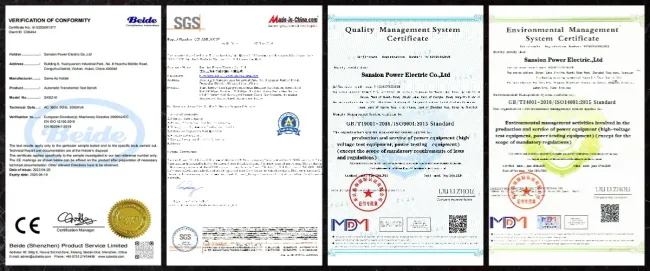 Quality certifications and standards