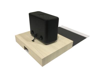 China Acrylic Countertop Wooden Shop Display Stands For Hypermarket for sale