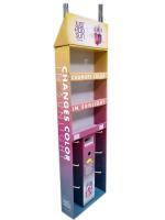 China Corrugated Plastic Floor Display Rack Multipurpose Recyclable for sale