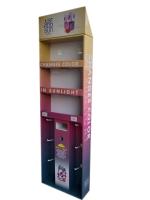 China Corrugated Plastic Floor Display Rack Multipurpose Recyclable for sale