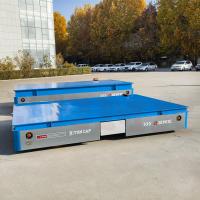 China 150t Material Transfer Cart Polyurethane Coated Rubber Wheel for sale