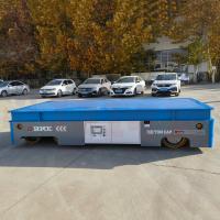 China 150t Material Transfer Cart Polyurethane Coated Rubber Wheel for sale