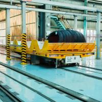China 1-1000Tons Automatic Rail Transfer Cart Coil Material Transfer Trolley for sale