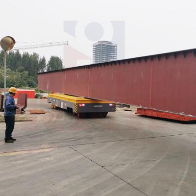 China Zware spoorloze overdrachtskar 50 ton elektrische overdrachtskar Te koop