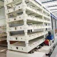China Workshop Material Automated Guided Carts Motorised Pallet Transfer Car PLC Control for sale