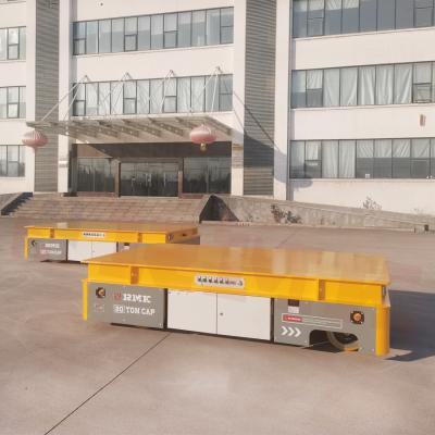 China 20T Trackless Material Handling Trolley Battery Powered Transfer Cart for sale