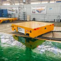 China Automatic Heavy Load Remote Control 3 Tons Material Rail Transfer Cart for sale