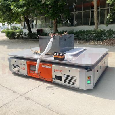 China Handling Loads Weighing Wheeled Movers Trackless Transfer Cart for sale