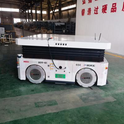 中国 Hybrid Navigation AGV Automated Handling Cart Omnidirectional Mobile Transfer Cart 販売のため