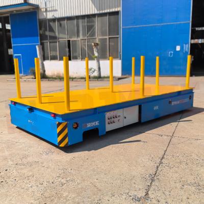 Cina Steel Pipe Transportation Frame Transfer Cart Electric Battery Trackless Transfer Cart in vendita