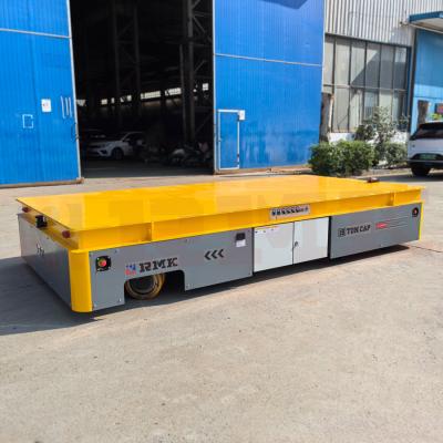 中国 Heavy Duty 15 Tons Steel Plate Battery Powered Remote Controlled Transfer Cart 販売のため
