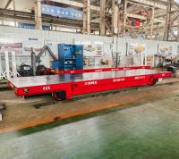 China 10 Tons Trackless Electric Transfer Cart  For Material Handling for sale