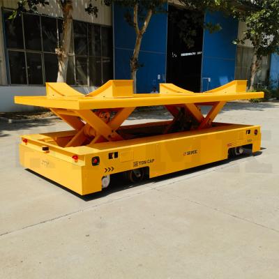 Cina Carrello di trasferimento multi-drive con batterie con ruote omni 12 tonnellate Carrello di trasferimento sollevamento in vendita