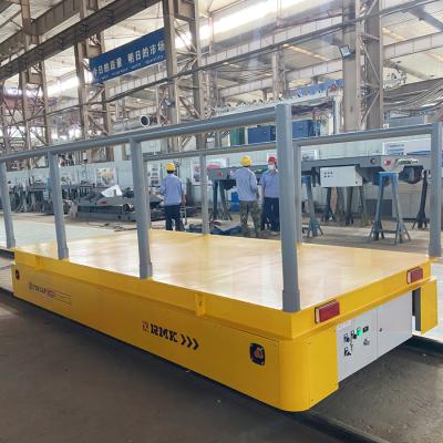 Cina Pesante 10 tonnellate a controllo remoto tubo di acciaio batteria carrello di trasferimento ferroviario in vendita
