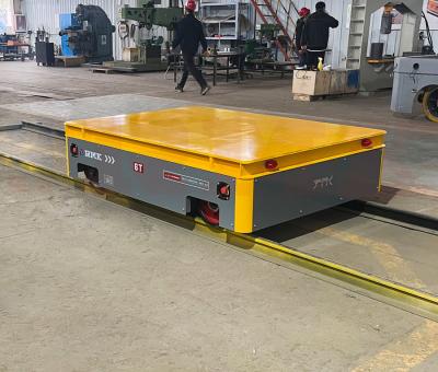 Cina Pesante 6 tonnellate Customized Steel Pipe Battery Rail Transfer Cart in vendita