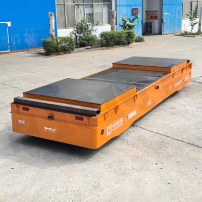 Cina Electrically Driven Industrial Transfer Cart 30 Ton Heavy Load Battery Transfer Cart in vendita