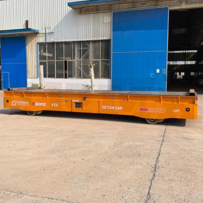 Cina 40 Tons Four Wheel Steer Omnidriectional Wheel Transfer Cart For Material Handing in vendita