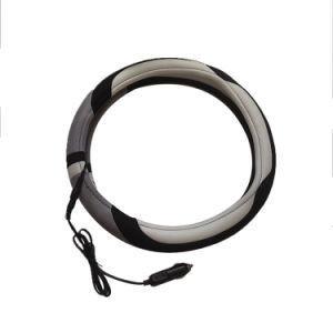 Anti Slip Car Accessories 38cm Diameter Steering Wheel Cover with Bending Resistance