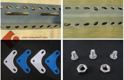 Cina Metallo resistente scanalato dello scaffale d'acciaio di angolo che accantona 100-300KG in vendita