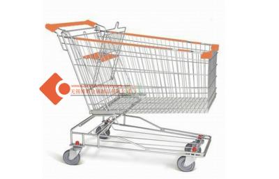 China 210L groot van de de Supermarktkruidenierswinkel van het Draadmetaal Geplateerd het Boodschappenwagentjezink Te koop
