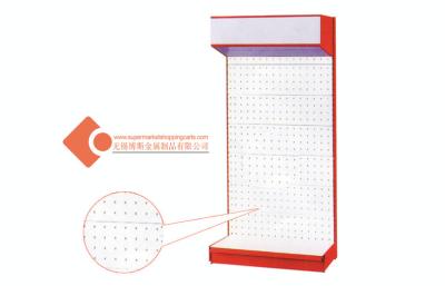 China Advertisemnt Perforated Design Supermarket Wall shelf for sale