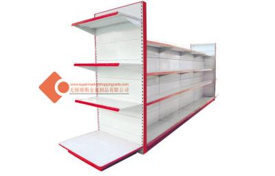 Cina scaffalatura libera della gondola del supporto di 3/4 file con il cromo/lastra di zinco in vendita
