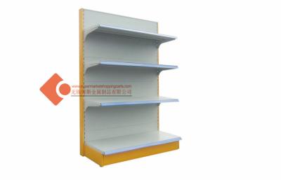 Cina Singoli espositori laterali della parete della scaffalatura del negozio di alimentari con il rivestimento della polvere in vendita