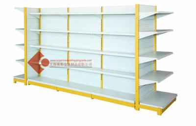 Cina scaffale di esposizione d'acciaio del supermercato della scaffalatura della gondola di 5/6 file 50KG - 80KG in vendita
