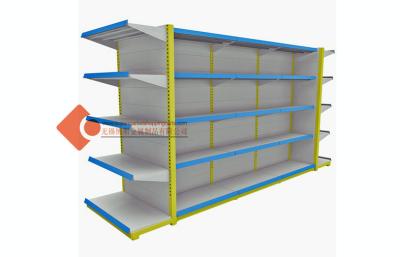 Cina Polvere che ricopre la scaffalatura resistente della gondola del metallo per il supermercato, posta di 40*80mm in vendita