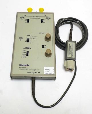China 2 port Active TEKTRONIX ADA400A Differential Preamplifier 10 μV/Div Sensitivity Tested for sale