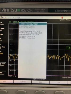 China Used Anritsu MS2724C Spectrum Master High Performance Handheld Spectrum Analyzer Calibrated for sale