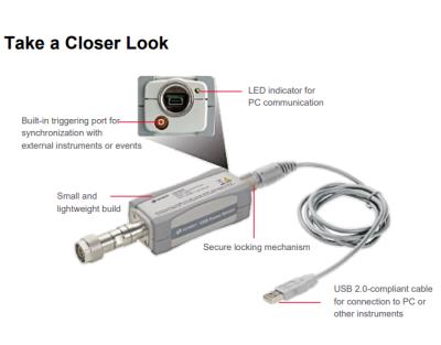 중국 USB 센서 키사이트 아길렌트 U2004A USB 전원 센서 9kHz ~ 6GHz 판매용