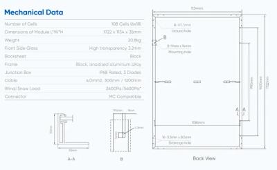 Cina 410 watt modulo solare di PV di 415 di watt di TOPcon cellule fotovoltaiche del pannello 108 in vendita