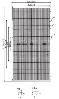 Cina pannello solare di vetro 625w~645w delle mezze cellule Bifacial del modulo di 120cell HJT PV doppio in vendita