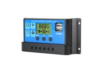 China 10A 10amp Pwm Solar Charge Controller 12v/24v  For  Solar Panel System Components for sale