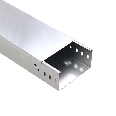 China 100-800mm Heavy Duty Stainless Steel Cable Tray / Solid Bottom Cable Tray for sale