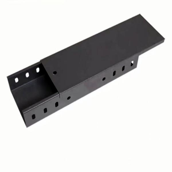 Quality Ventilated 300mm Powder Coated Perforated Cable Tray 2.4 M 8 Ft for sale